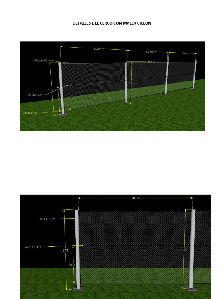 Cerco Con Malla Ciclón | PDF