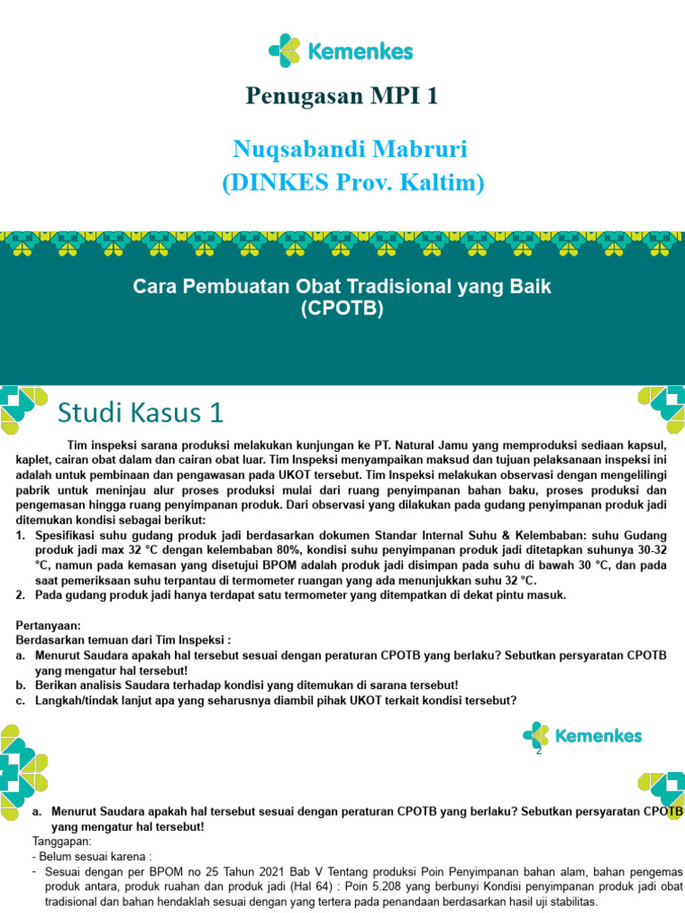 Penugasan MPI - 1 - NUQSABANDI MABRURI - Kelompok 1 | PDF