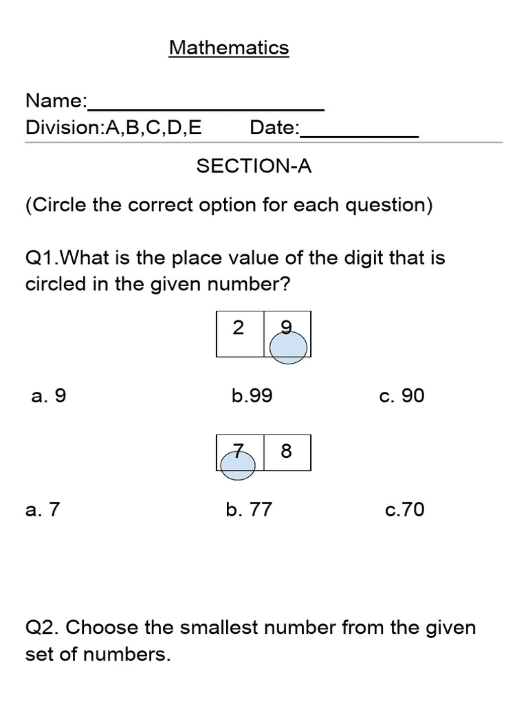 MATHEMATICS Oct ASSESSMENT 1 | PDF | Mathematics