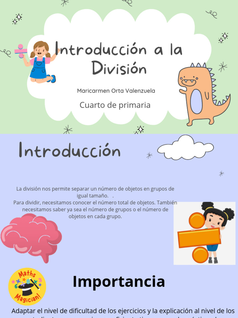 Introducción a la División para Niños | PDF | Modificación de ...