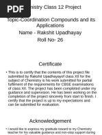 Acknowledgement For Chemistry Project | PDF | Art
