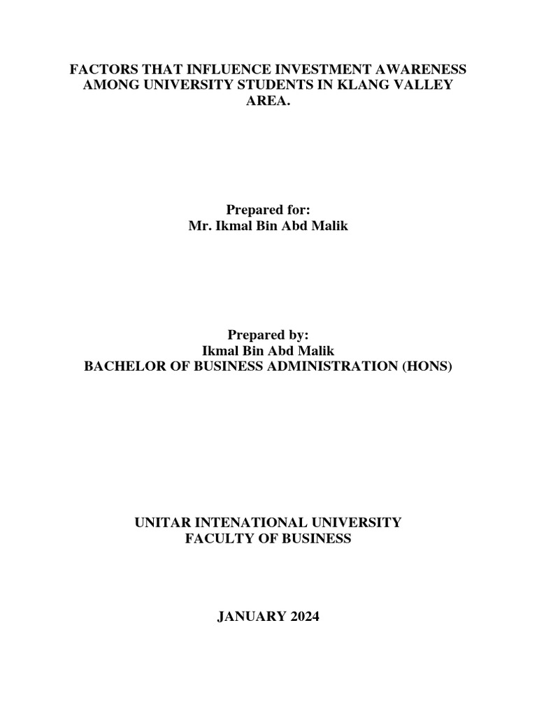 Research - Assignment (Sample) | PDF | Investing | Heuristic