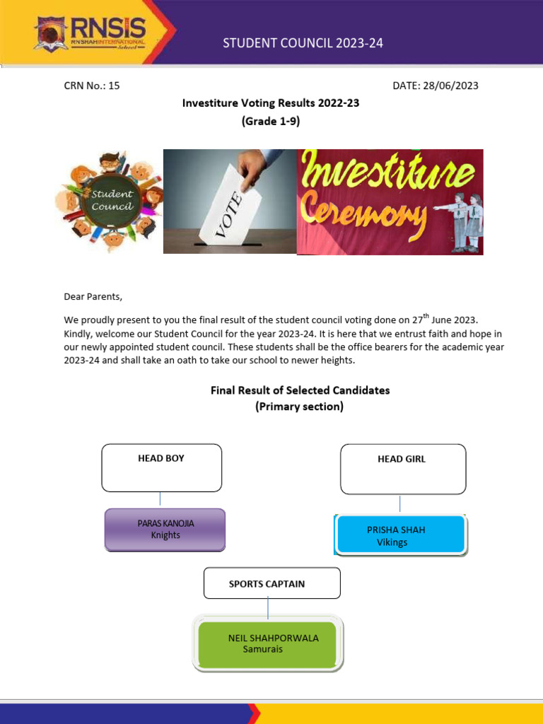 Final Rectified Notice - Investiture Ceremony Notice 2023 | PDF ...