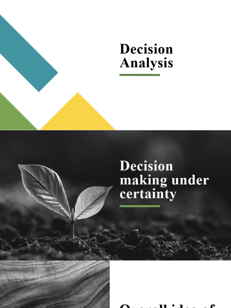 Decision Analysis | PDF | Matrix (Mathematics) | Applied Mathematics