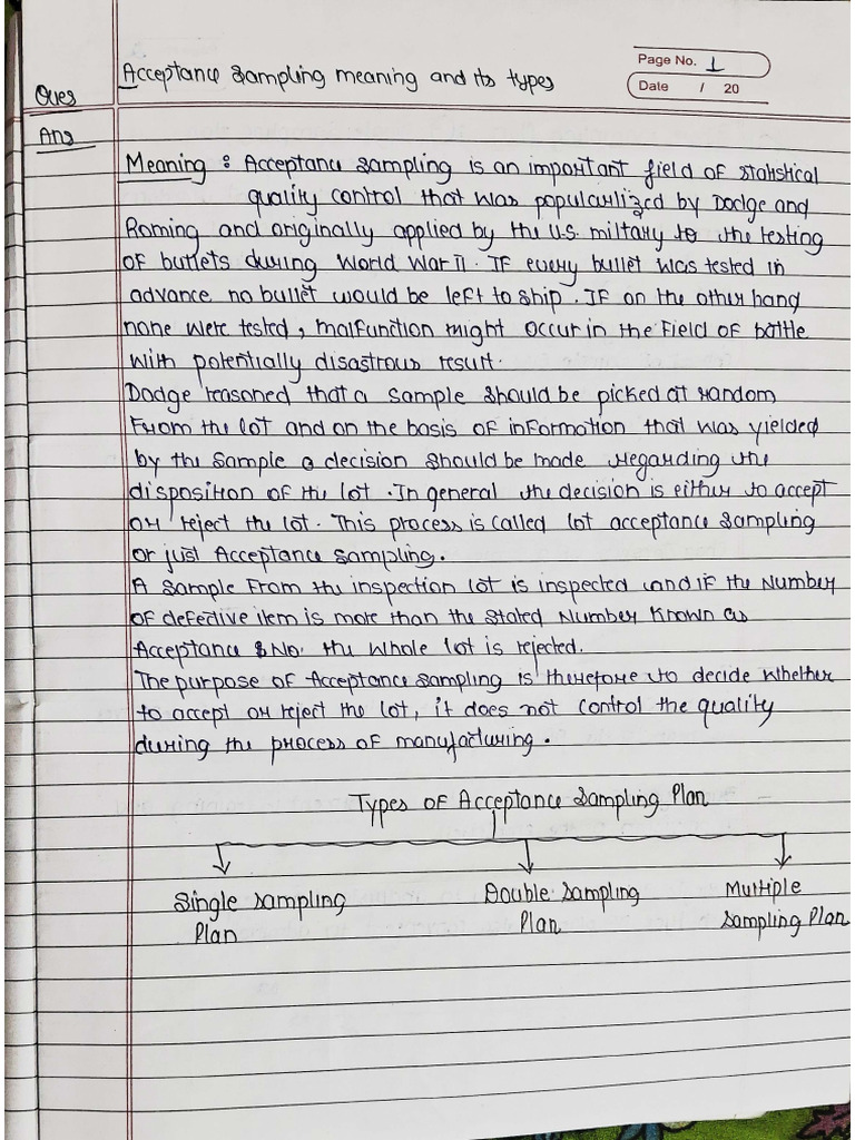 production acceptance sampling | PDF