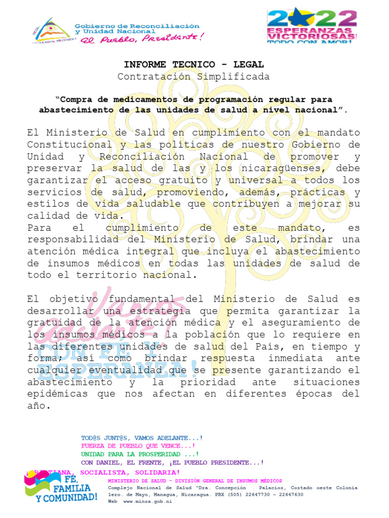 Informe Tecnico Legal Compra Regular | PDF | Nicaragua