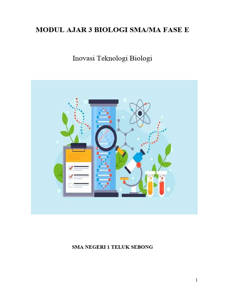 8.1 Modul Ajar Ipa Biologi Sma Kelas X Bab 3 | PDF