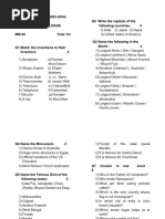 International Indian School, Dammam CLASS-1 GK Revision Worksheet | PDF ...