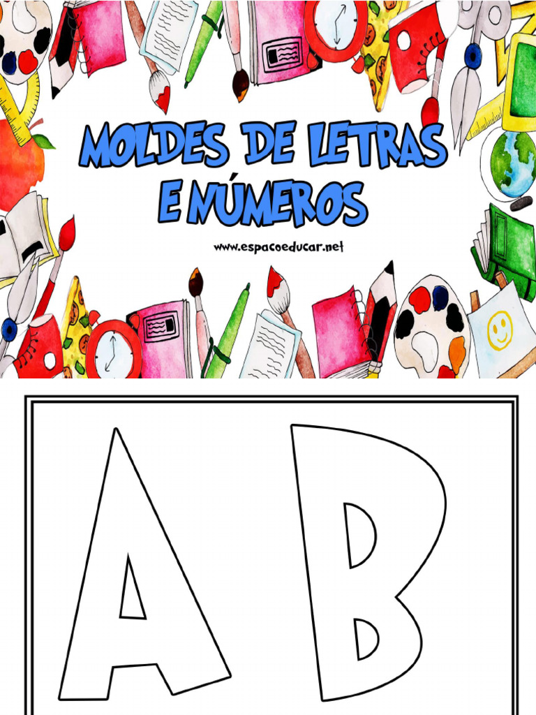 Apostila Moldes de Letras Grátis Espaço Educar Net | PDF