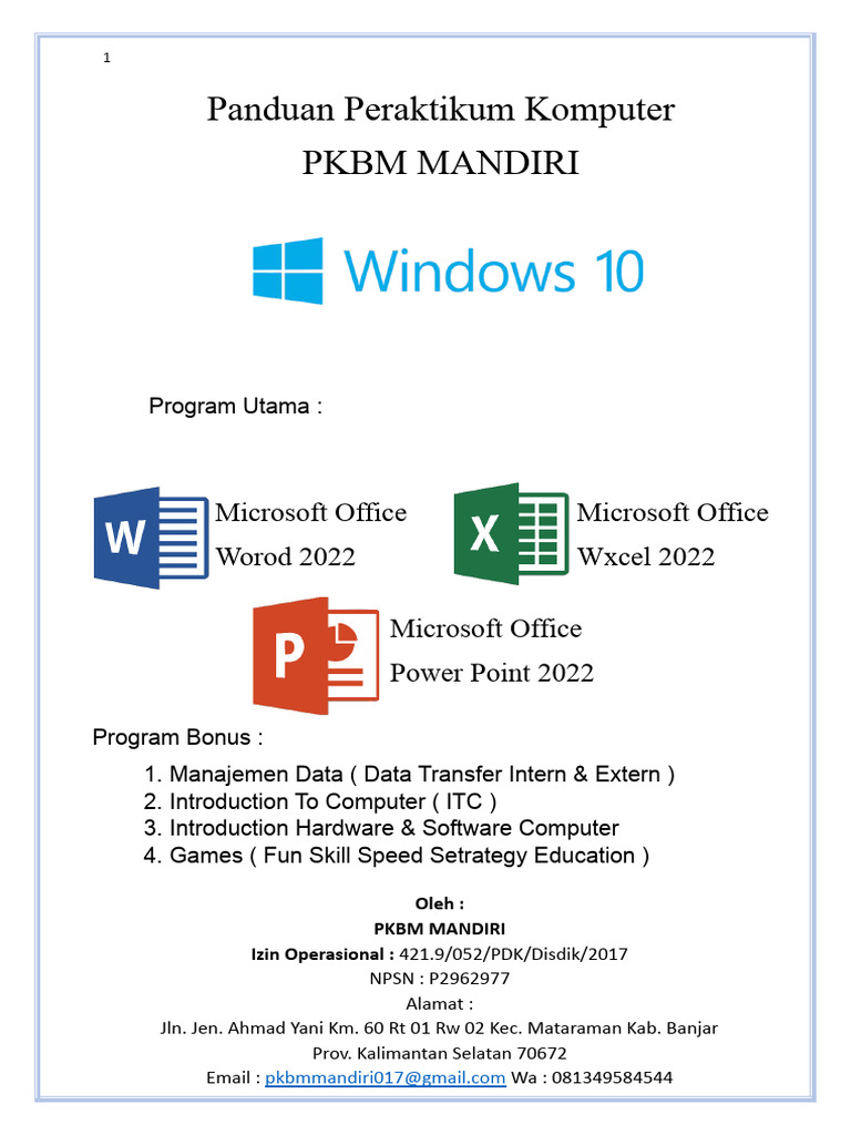 Panduan Praktik Microsoft Word 2022 | PDF