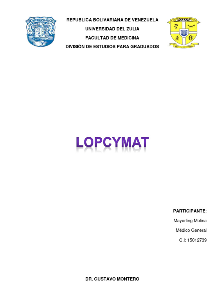 Lopcymat Pdf Seguridad Y Salud Ocupacional Epidemiología