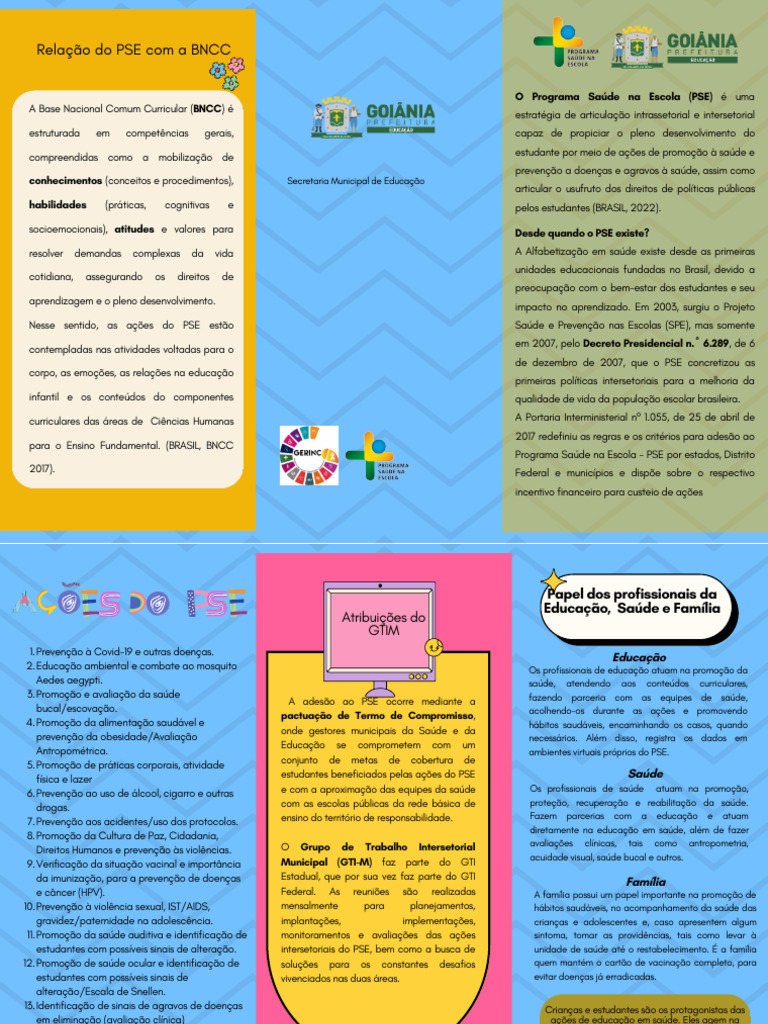 Folder PSE | PDF | Aprendizado | Brasil