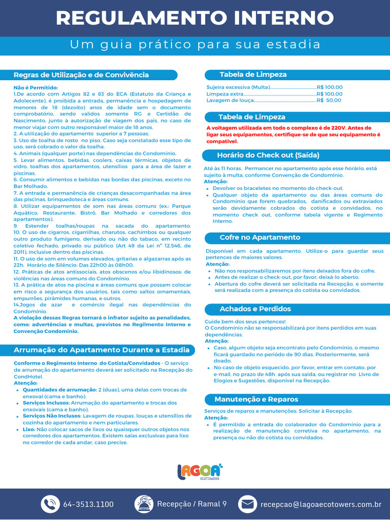Regulamento Interno -check list | Download grátis PDF | Condomínio