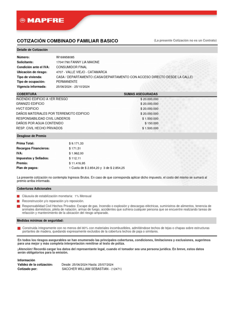 Impresion | PDF | Póliza de seguros