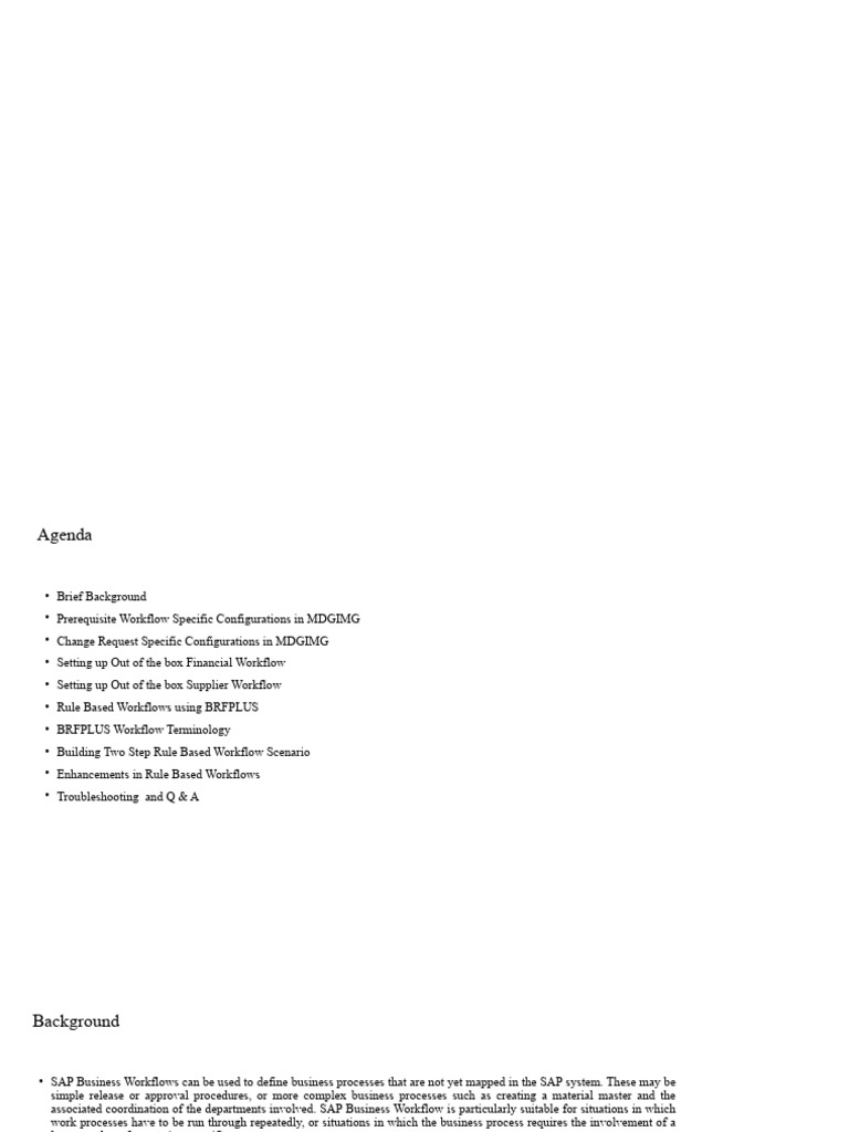 Sap MDG Brfplus | PDF | Workflow | Information Technology Management