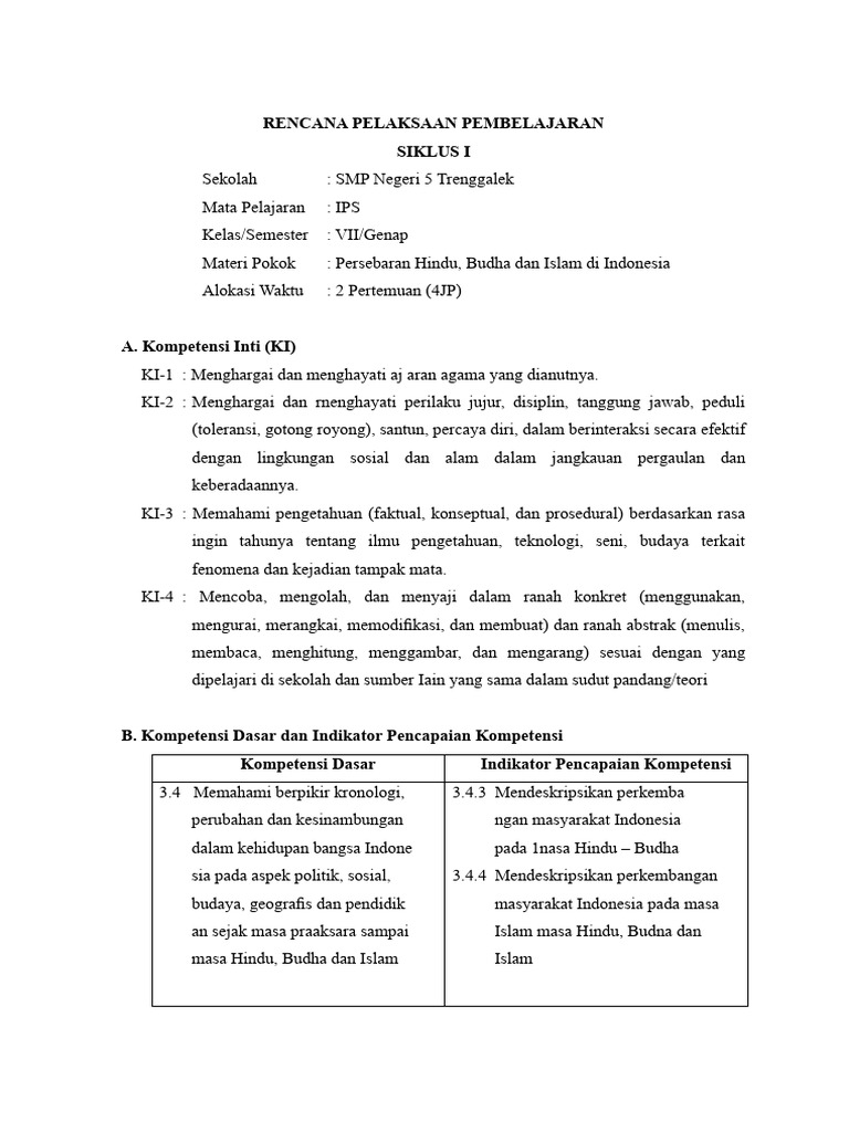 Rencana Pelaksaan Pembelajaran | PDF | Karier & Perkembangan | Sains & Matematika