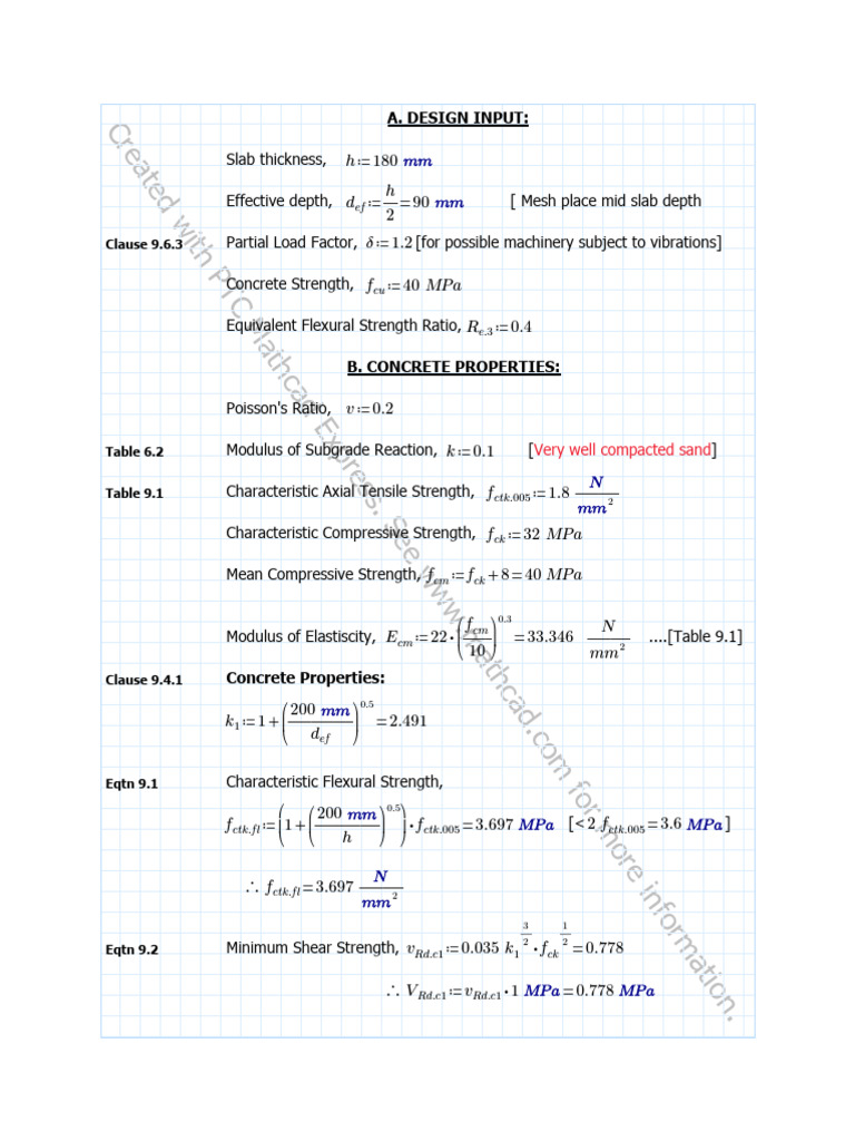 Industrial Floors - TR34 Industrial Floor Design-180mm Slab | PDF | Pascal (Unit) | Continuum ...