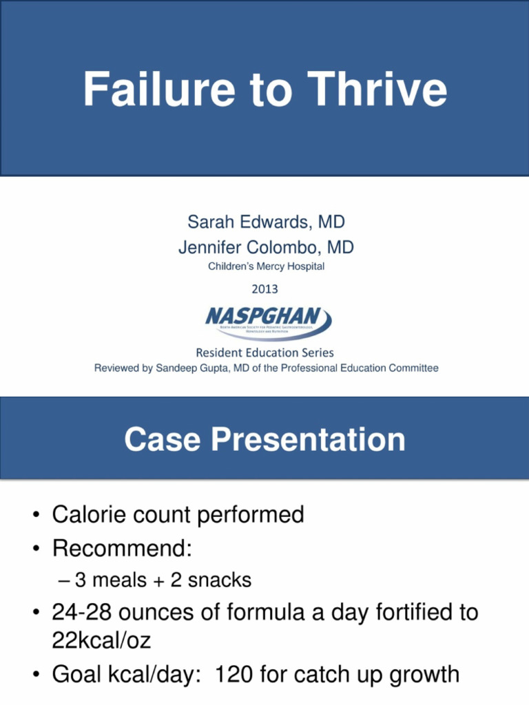 Failure To Thrive | PDF