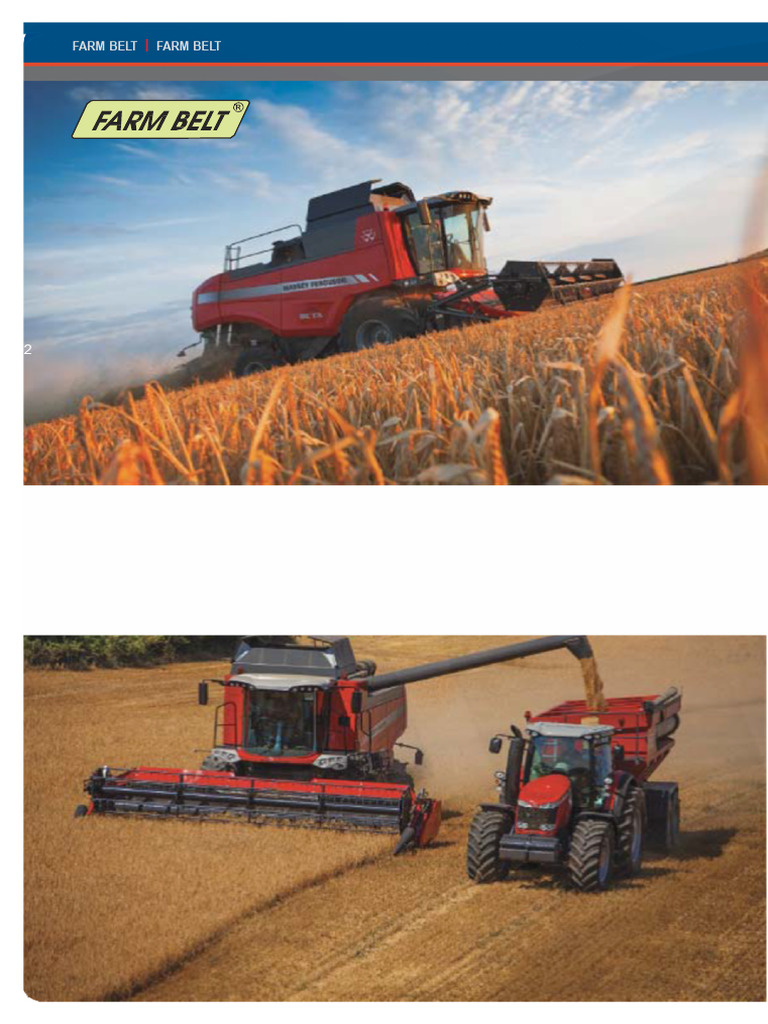 Farm Belt V-Belts: Quality & Applications | PDF | Belt (Mechanical ...