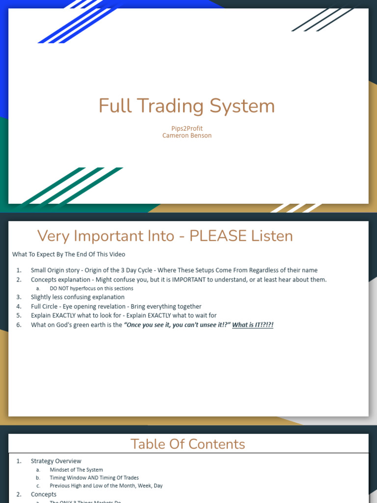 Full Trading System | PDF | Algorithmic Trading | Prices