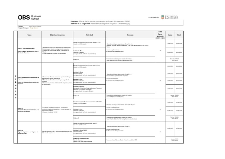 MPM DEP Planning | PDF | Business | Comunicación humana