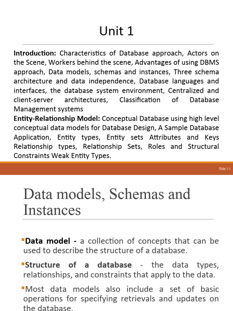 Unit1_second | PDF | Databases | Conceptual Model