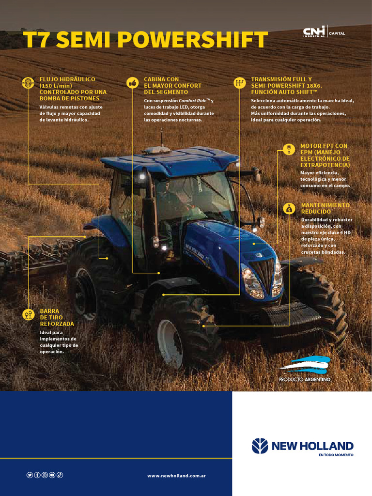 Spec_T7_Semi_Powershift_new_2023 | PDF | Vehículo de motor | Vehículos