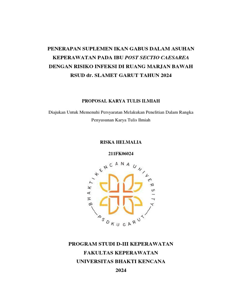 KTI BAB 1-5 Penelitian | PDF