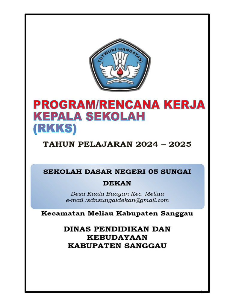 Program Kerja Kepsek | PDF