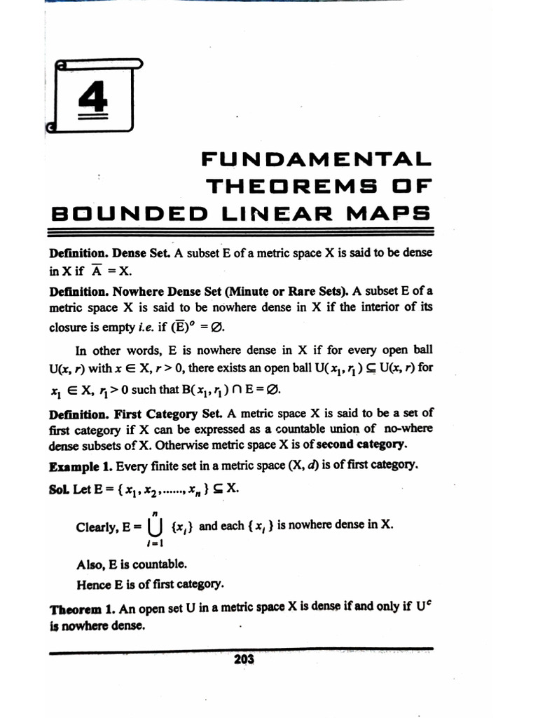 Bounded Linear Maps | PDF