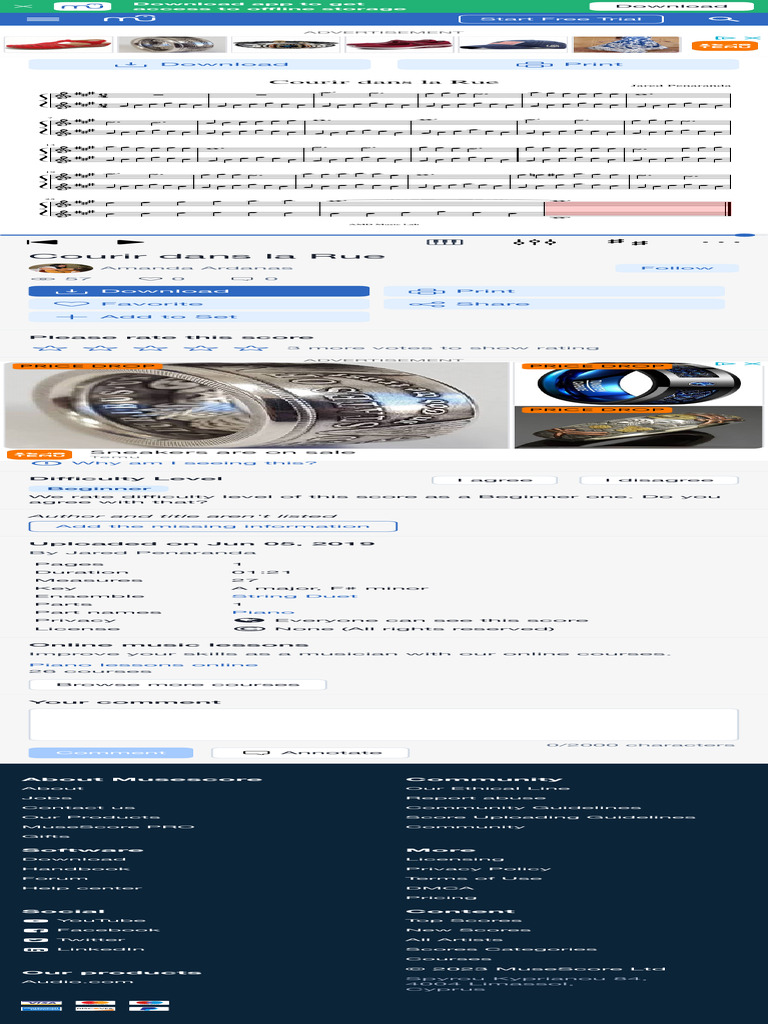 Beginner Music Score Guide | PDF | Computing | Cyberspace