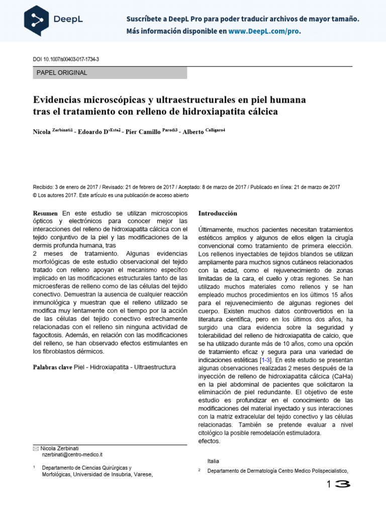 Evidencias Tisulares Microscopicas y Ultraestructurales CaH | PDF ...