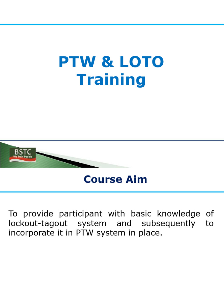 PTW_LOTO-Training | Download Free PDF | Mechanical Engineering