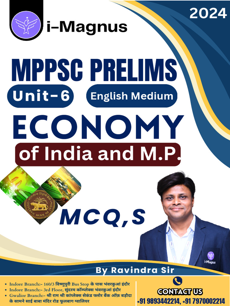 Madhya Pradesh Economic Overview 2024 | PDF | Agriculture
