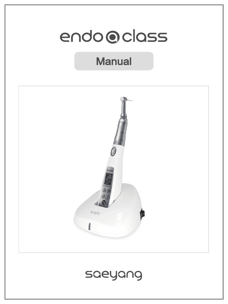 220613 Endo A Class 영문 매뉴얼 저장조건 reci 수정 | PDF