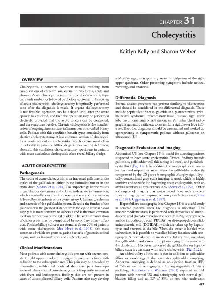 Blumgart's Surgery of the Liver, Pancreas and Biliary Tract Ch 31-38 | PDF | Gallbladder | Liver