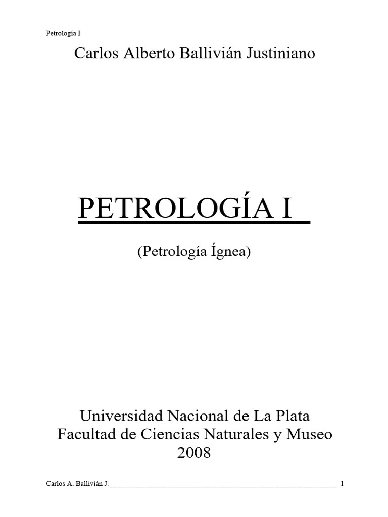 Petrología I Resumen | PDF | Roca (geología) | Conduccion termica