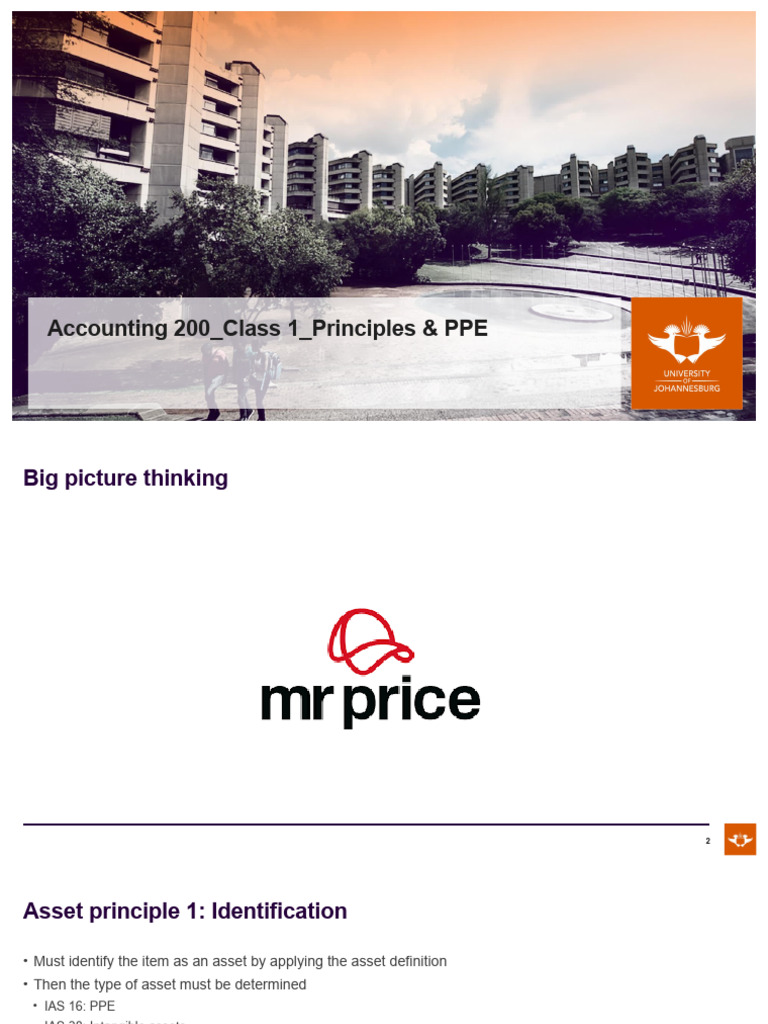 IAS 16 PPE Slides - Class 1 - 2023 | PDF | International Financial Reporting Standards | Payments