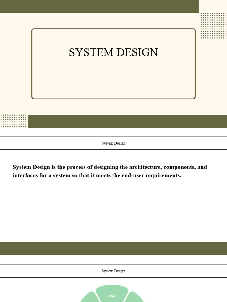 System Design (2) | PDF | Menu (Computing) | Interface (Computing)