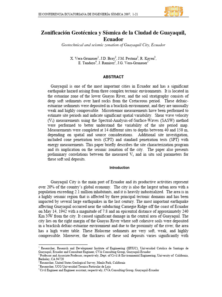 vera | PDF | Earthquakes | Spectral Density