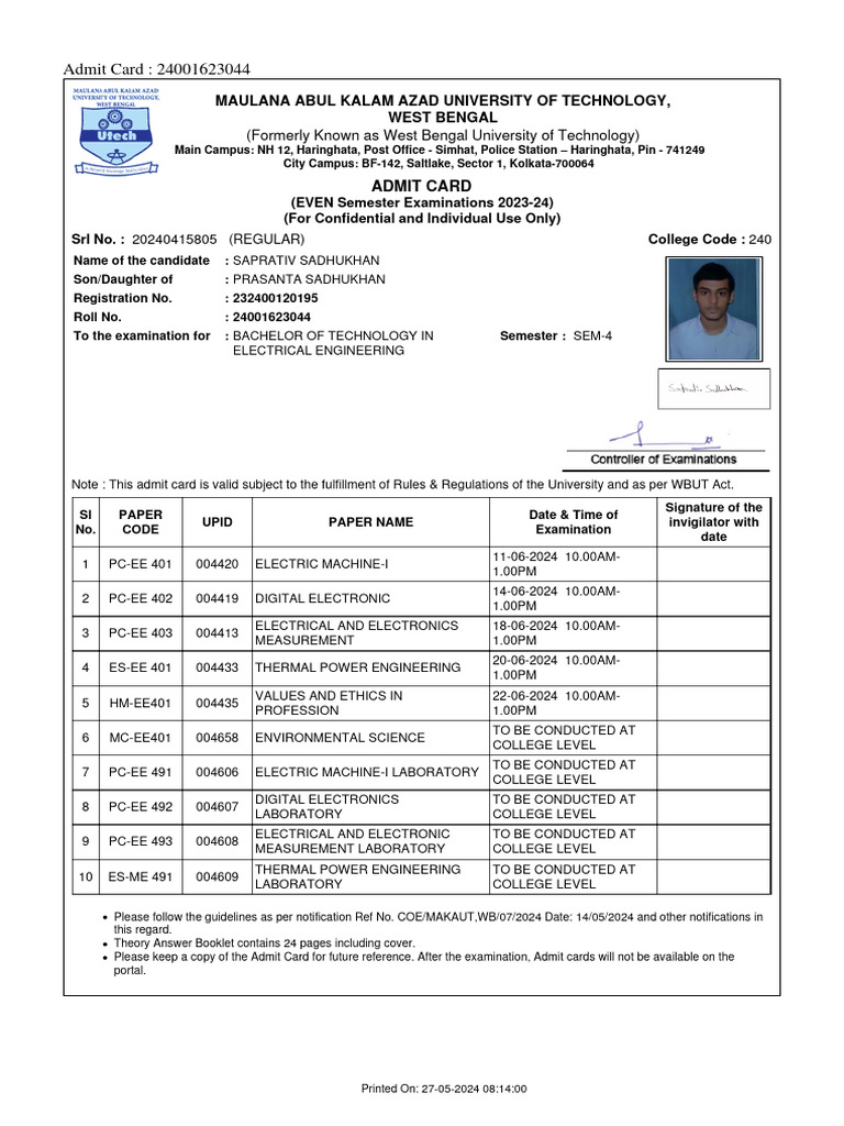 Btech 4th Sem | PDF | Engineering