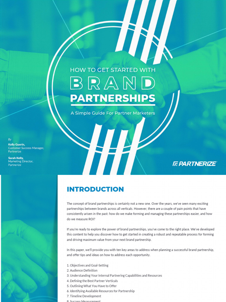 1914 How To Get Started With Brand Partnerships | Download Free PDF | Goal | Brand
