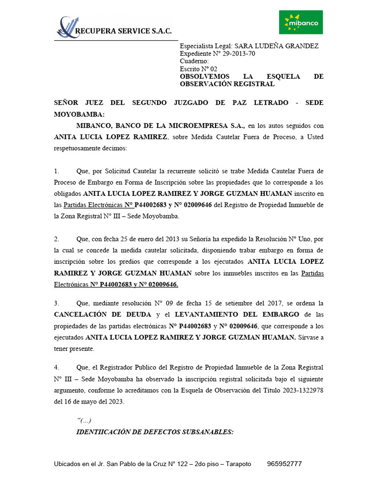 Presentamos Esquela de Observacion - ANITA LUCIA LOPEZ RAMIREZ | PDF ... Presentamos Esquela de Observacion - ANITA LUCIA LOPEZ RAMIREZ | PDF ...