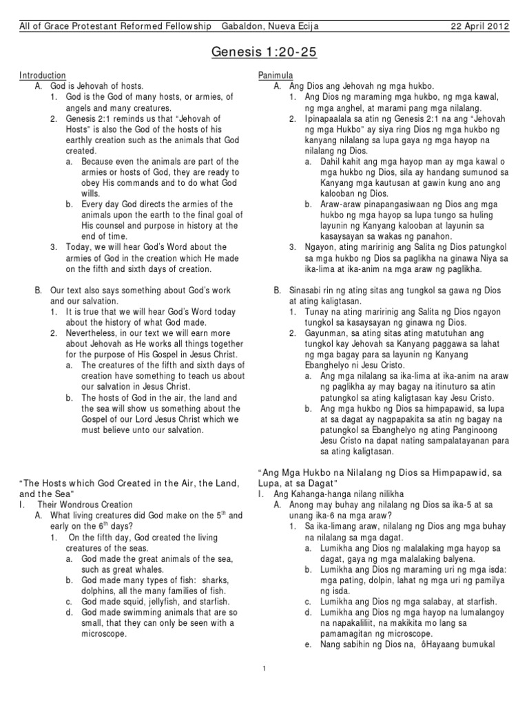 Rs Genesis 1 20 251 | PDF