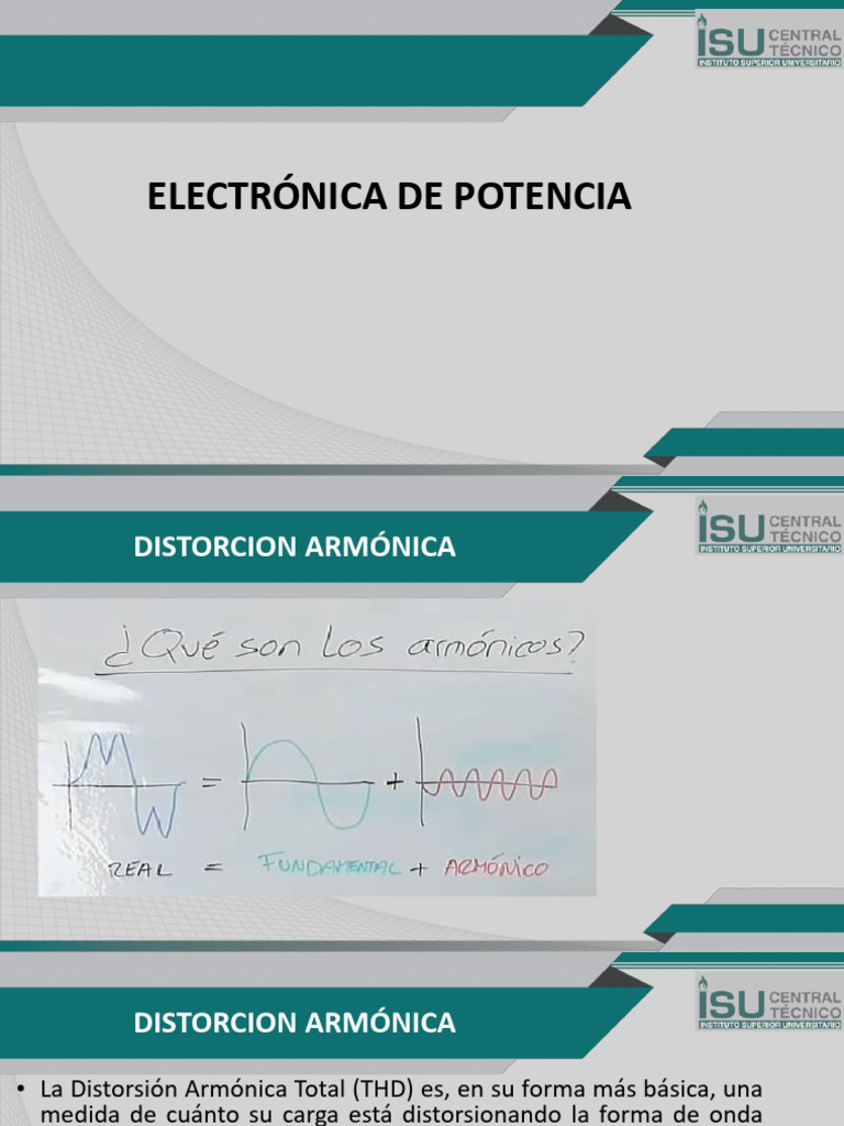 Clase de Armónicos | PDF | Armónico | Corriente eléctrica