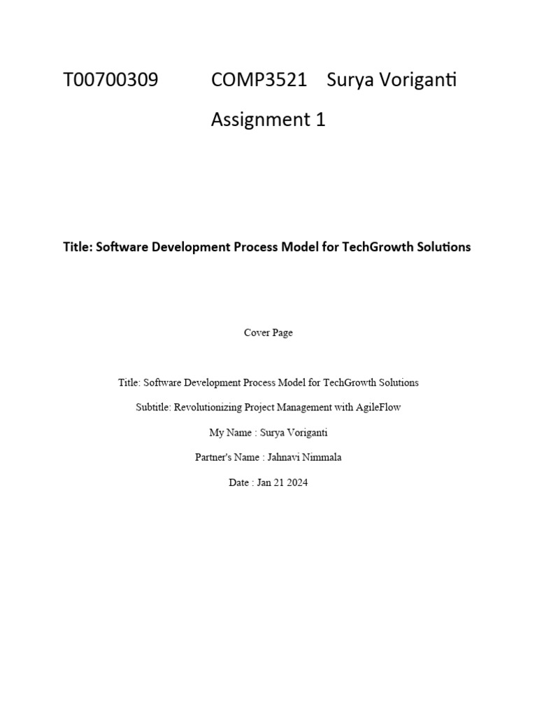 Agile Development Model for TechGrowth | PDF | Agile Software Development | Software Development ...
