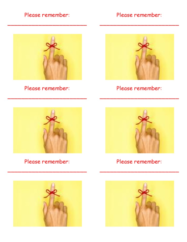 Please Remember | PDF