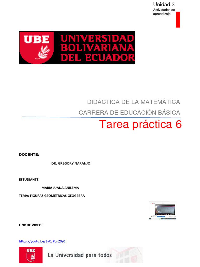 Tarea Práctica 6 | PDF | Evaluación | Enseñando
