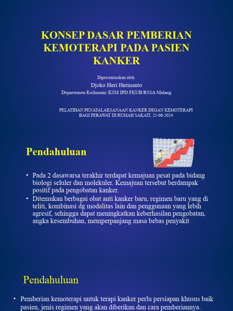 Konsep Dasar Pemberian Kemoterapi Pada Pasien Kanker-P | PDF