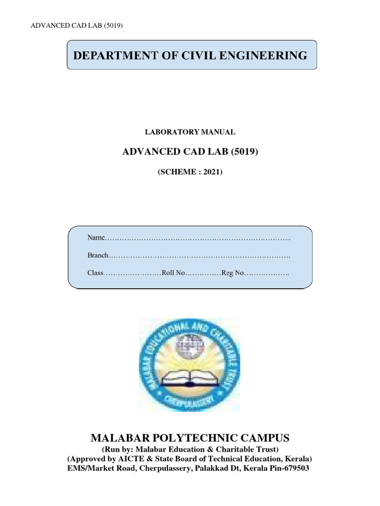 Advanced CAD Lab Manual 2021 | PDF | 3 D Computer Graphics | Sphere